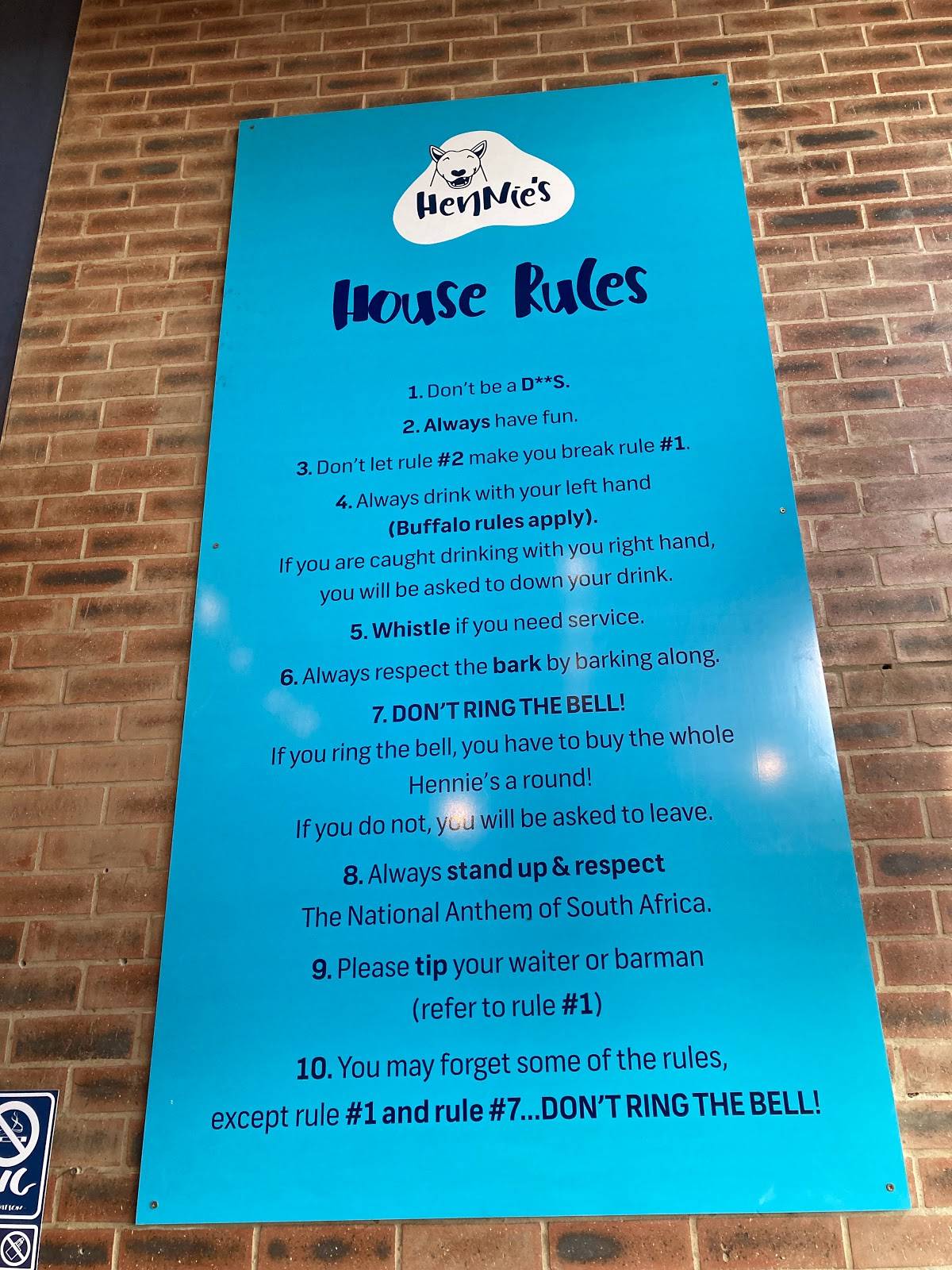 Menu at Hennie's Middelburg Restaurant, Middelburg