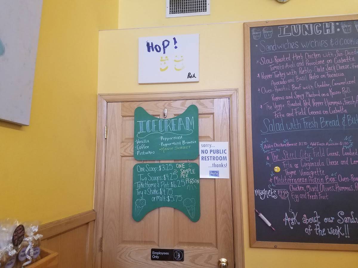 Menu at Hopscotch Bakery, Pueblo
