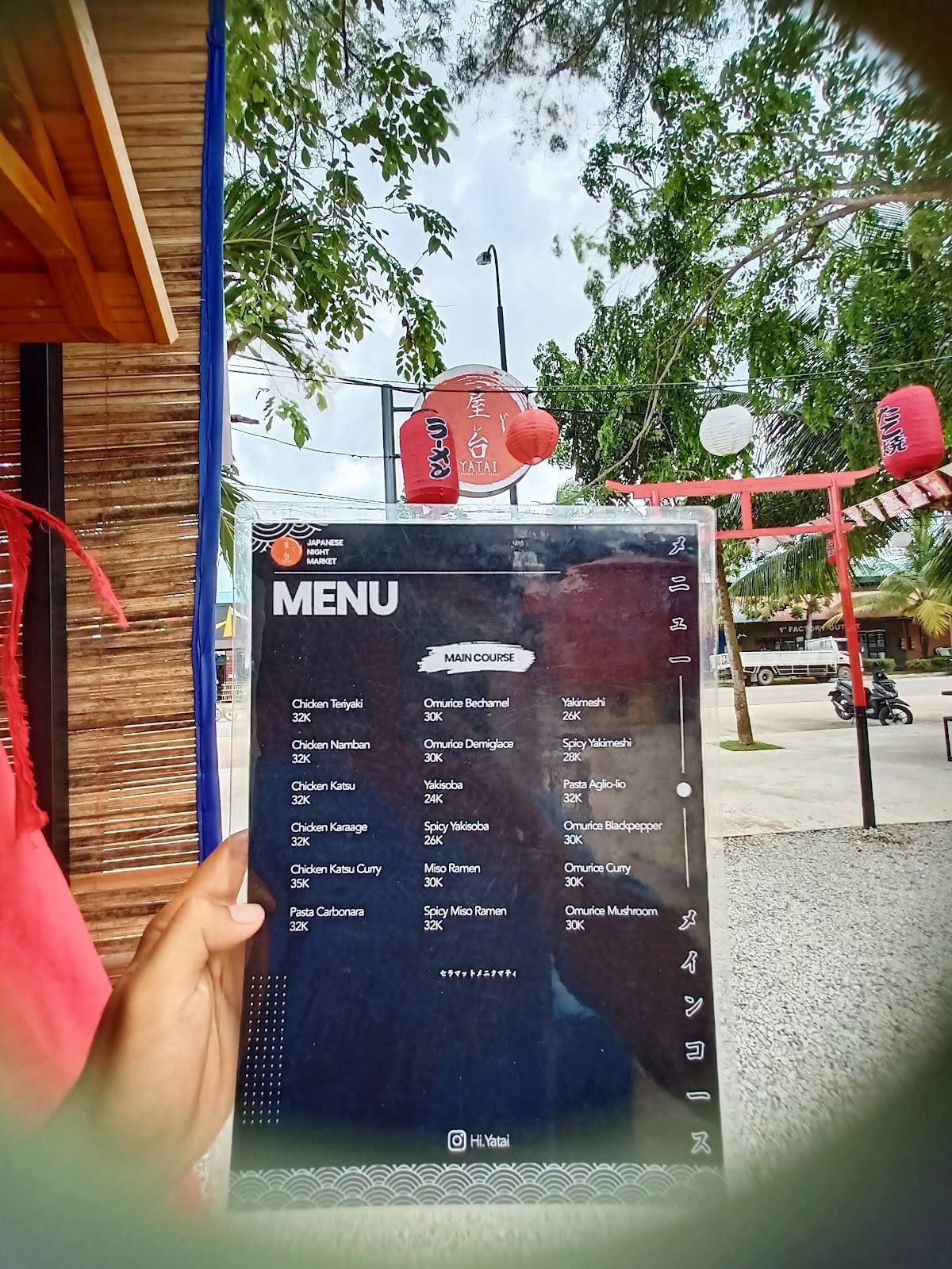Menu at Japanese Food Point restaurant, Batam
