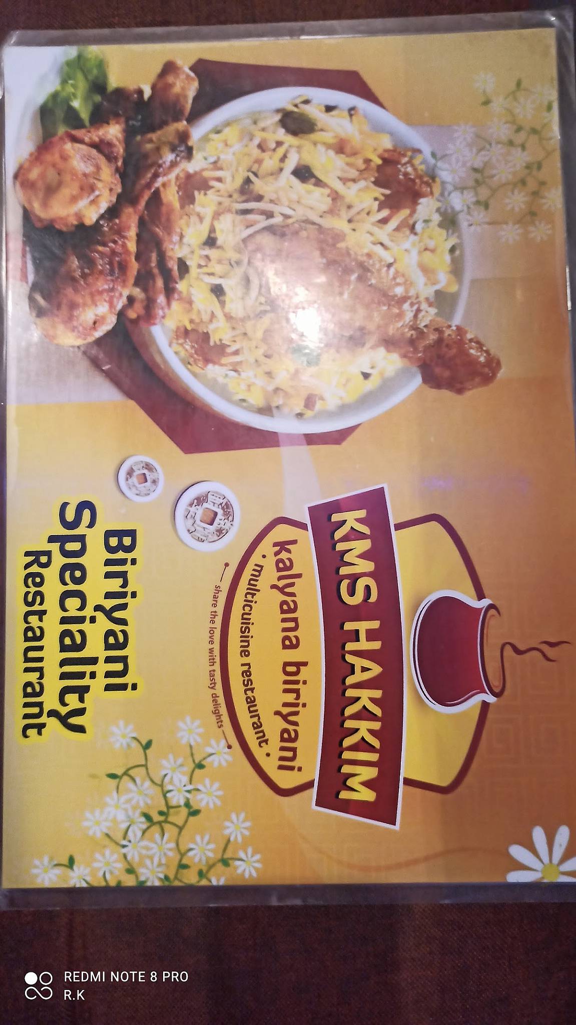 Menu at KMS Hakkim Kalyana Biriyani Restaurant, Thanjavur, Trichy Main Rd