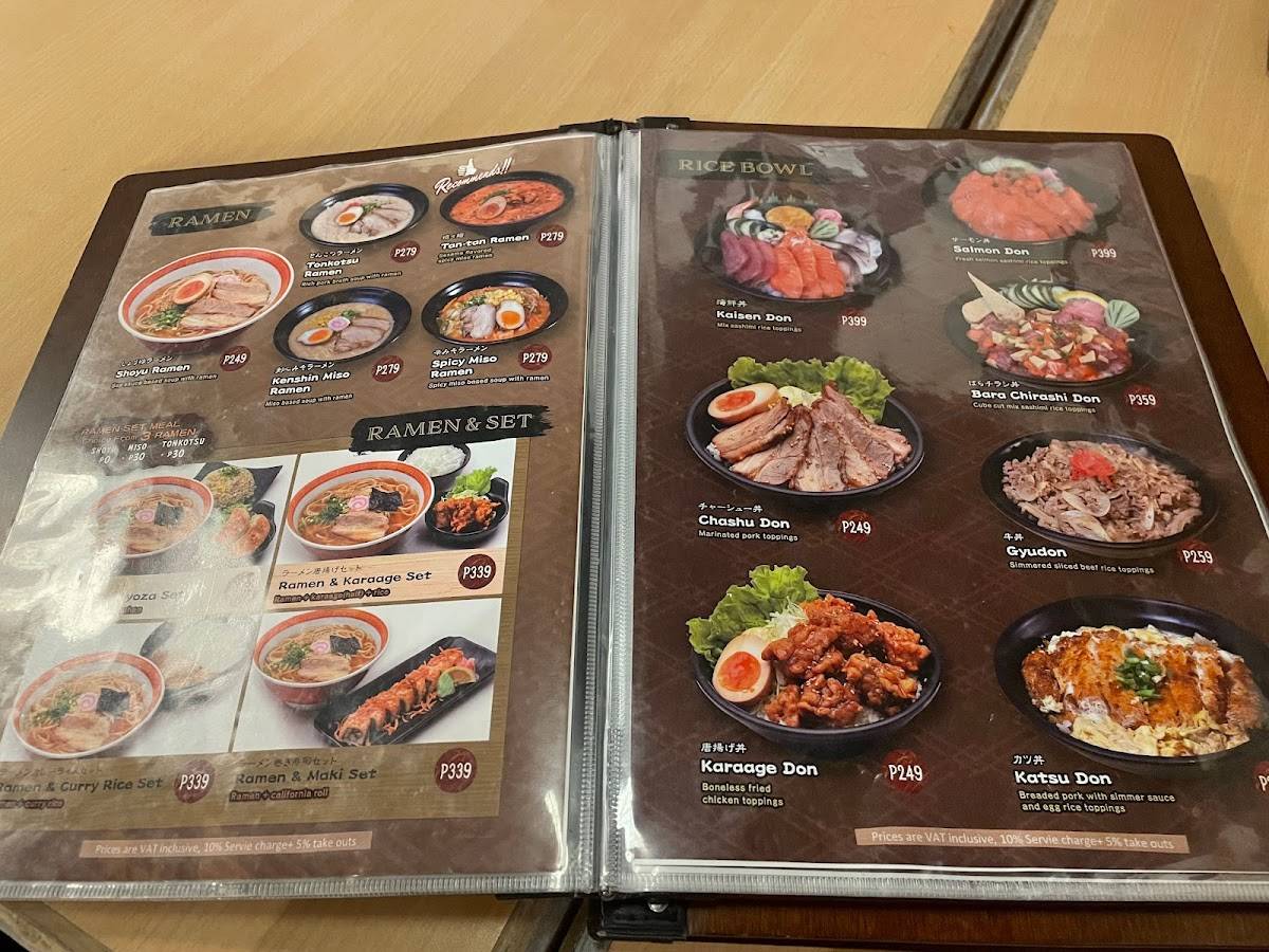 Menu at Kenshin Japanese Restaurant(The Linear Makati branch), Makati ...