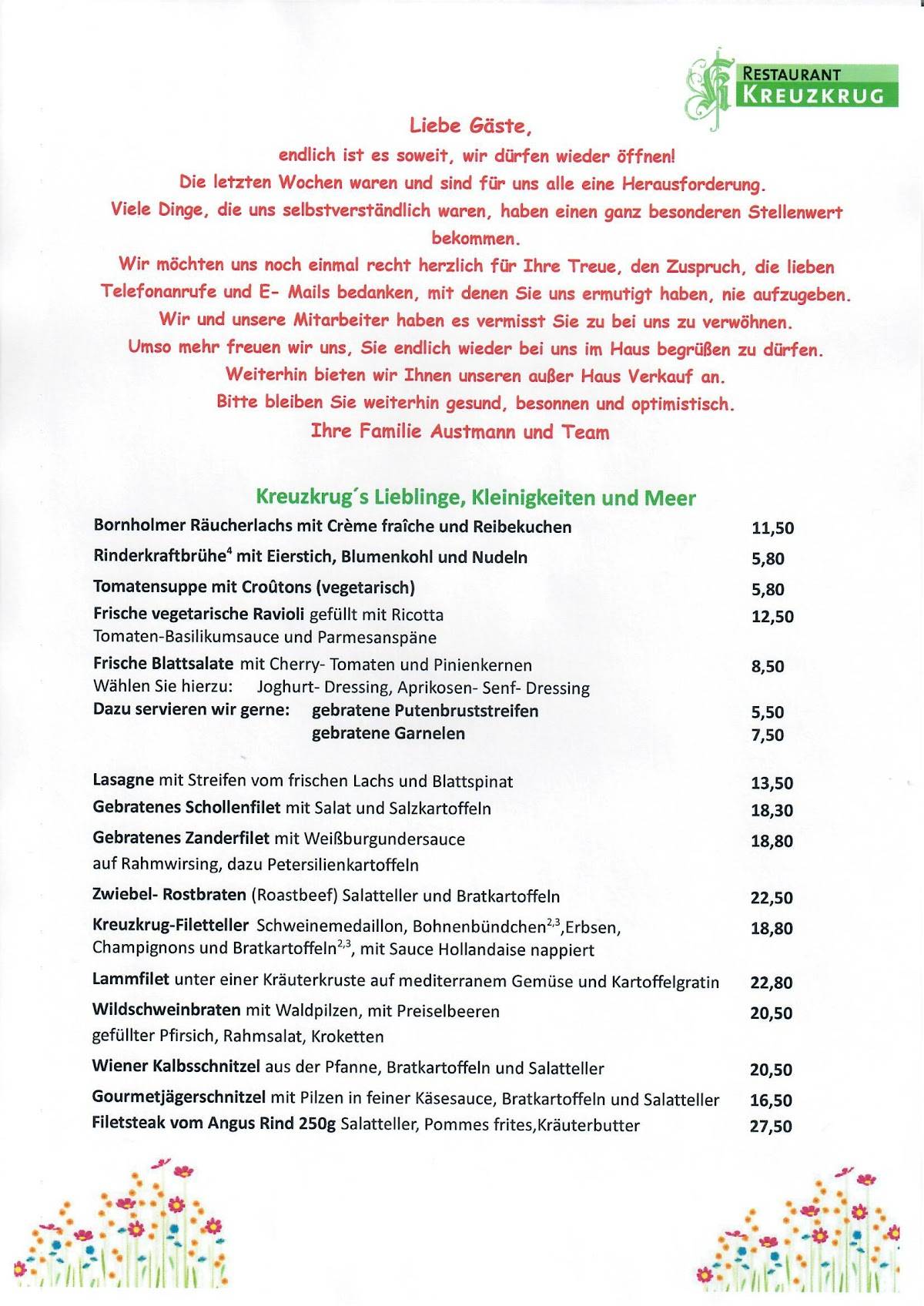 Restaurant Kreuzkrug Stefan Austmann