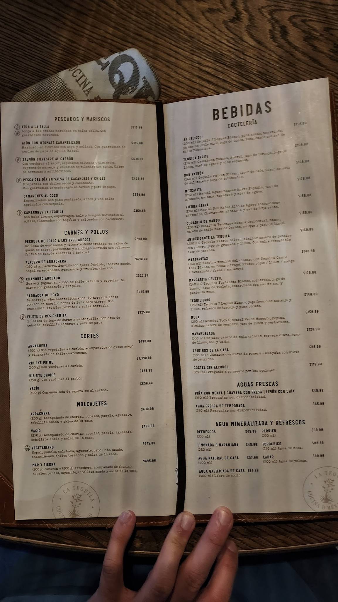 Carta del restaurante La Tequila Cocina del México Landmark, Zapopan ...