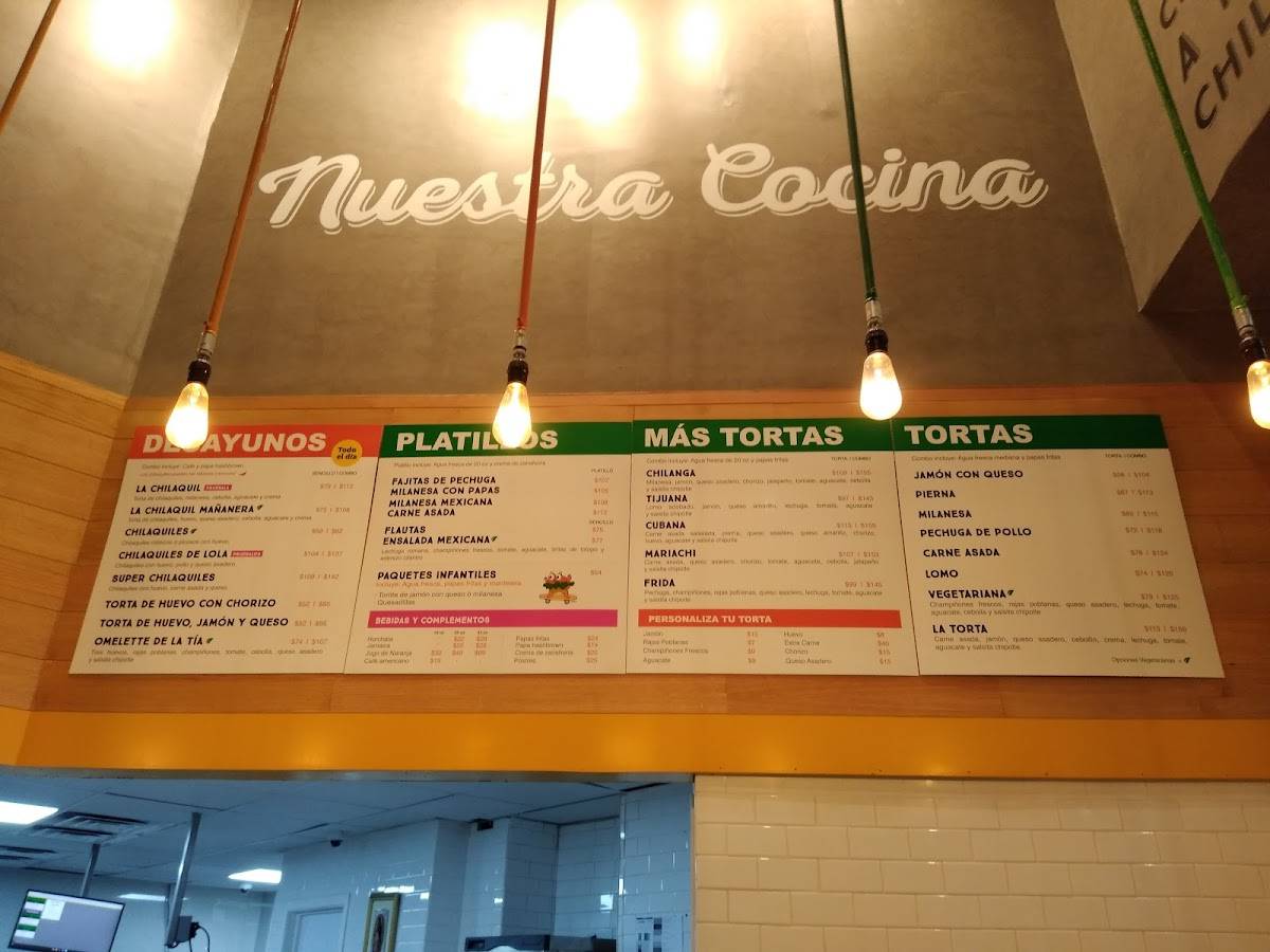 Carta del restaurante La Torta Plaza, Tijuana, Av. Paseo del los Héroes ...