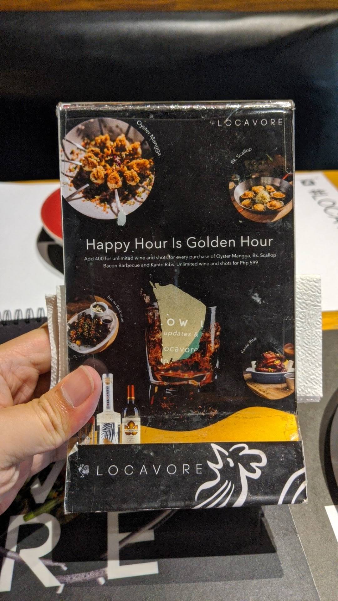 Menu at Locavore BGC restaurant, Taguig, Forbes Town Center
