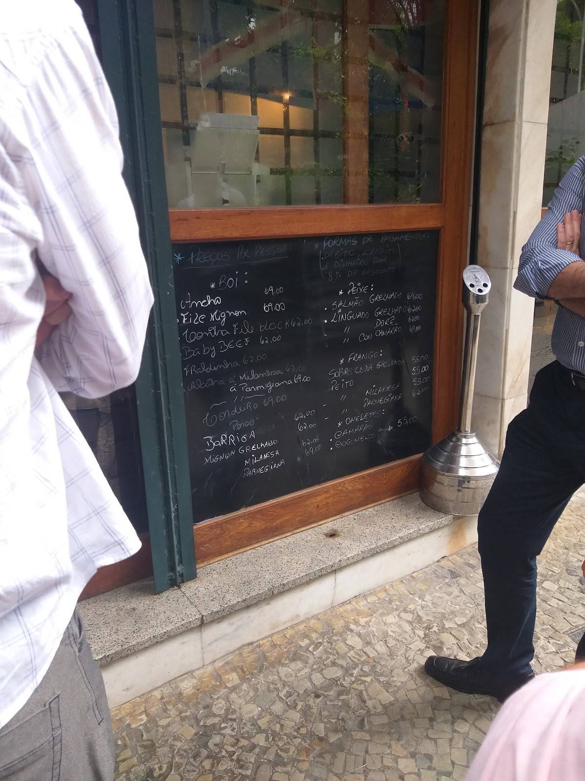 Menu em Osbar, Rio de Janeiro, R. Sen. Dantas