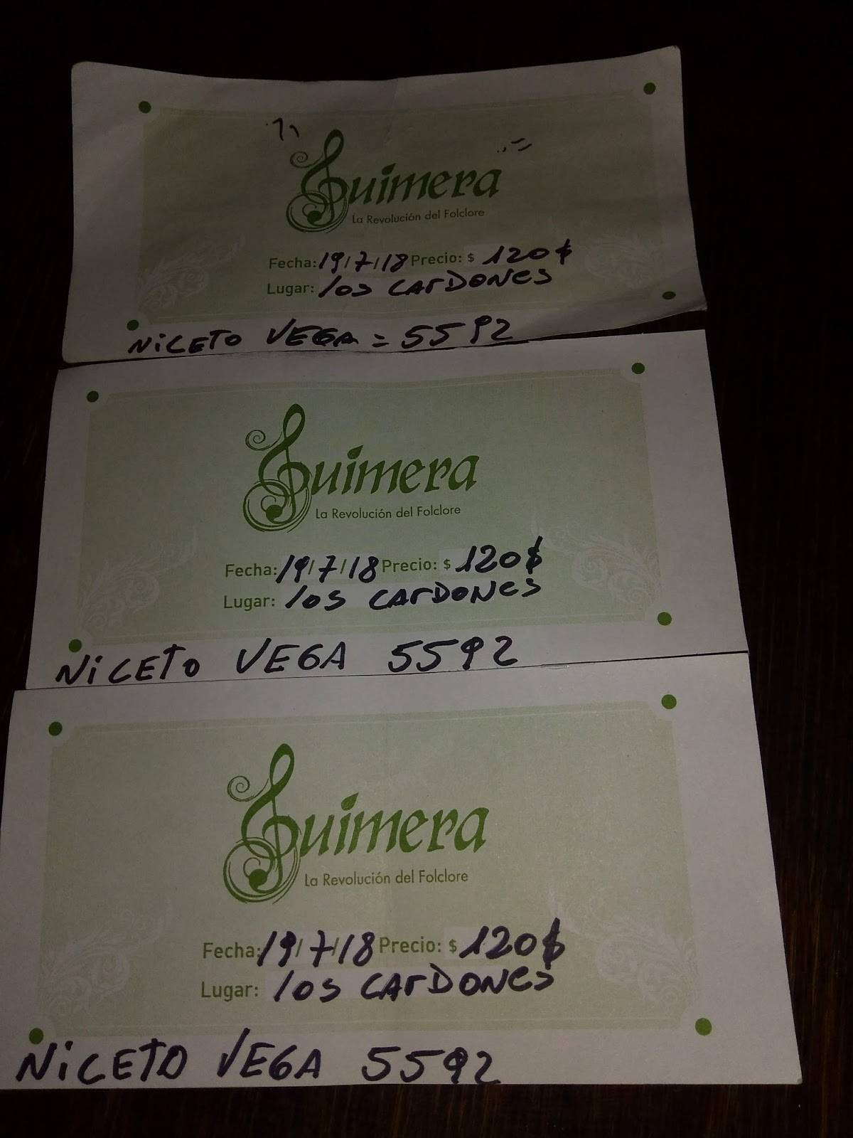 Menu at Peña Los Cardones - Salta restaurant, Salta