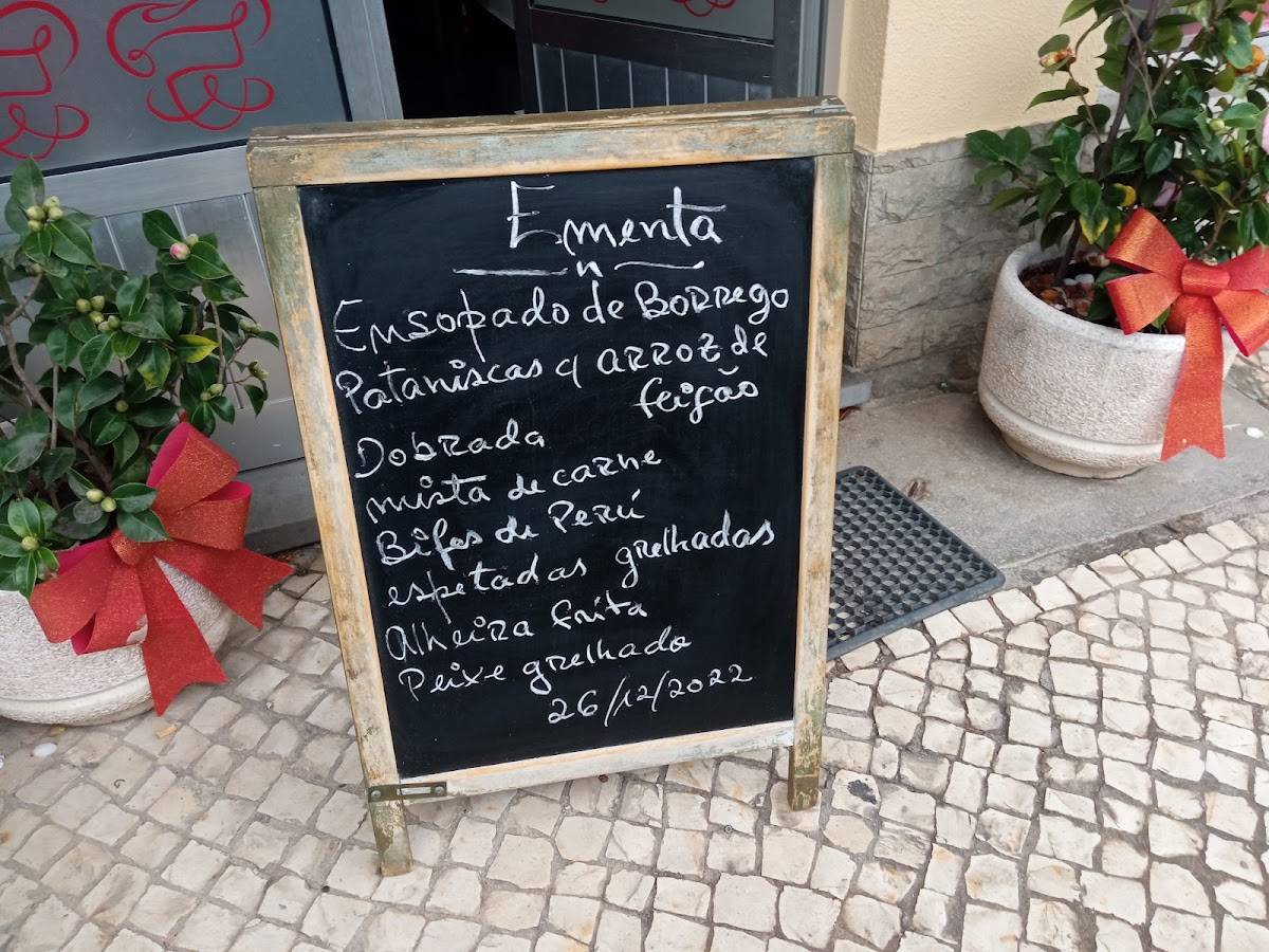 Menu em Restaurante O Tabuinhas, Fátima