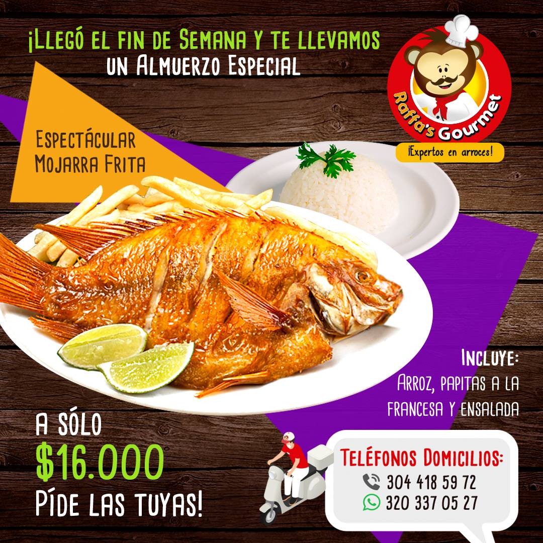 Carta de Restaurante Raffas Gourmet, Bogotá