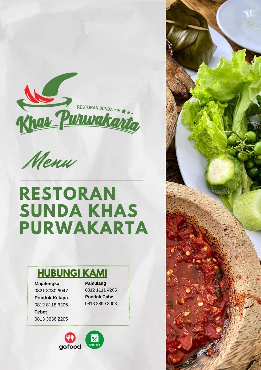Menu at Resto Sunda Khas Purwakarta Pd Kelapa restaurant, East Jakarta