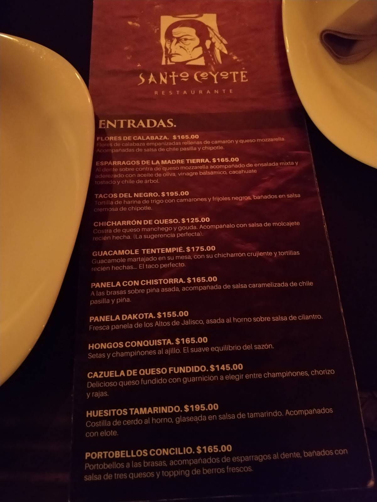 Carta del restaurante Santo Coyote, Guadalajara, C. Miguel Lerdo del ...