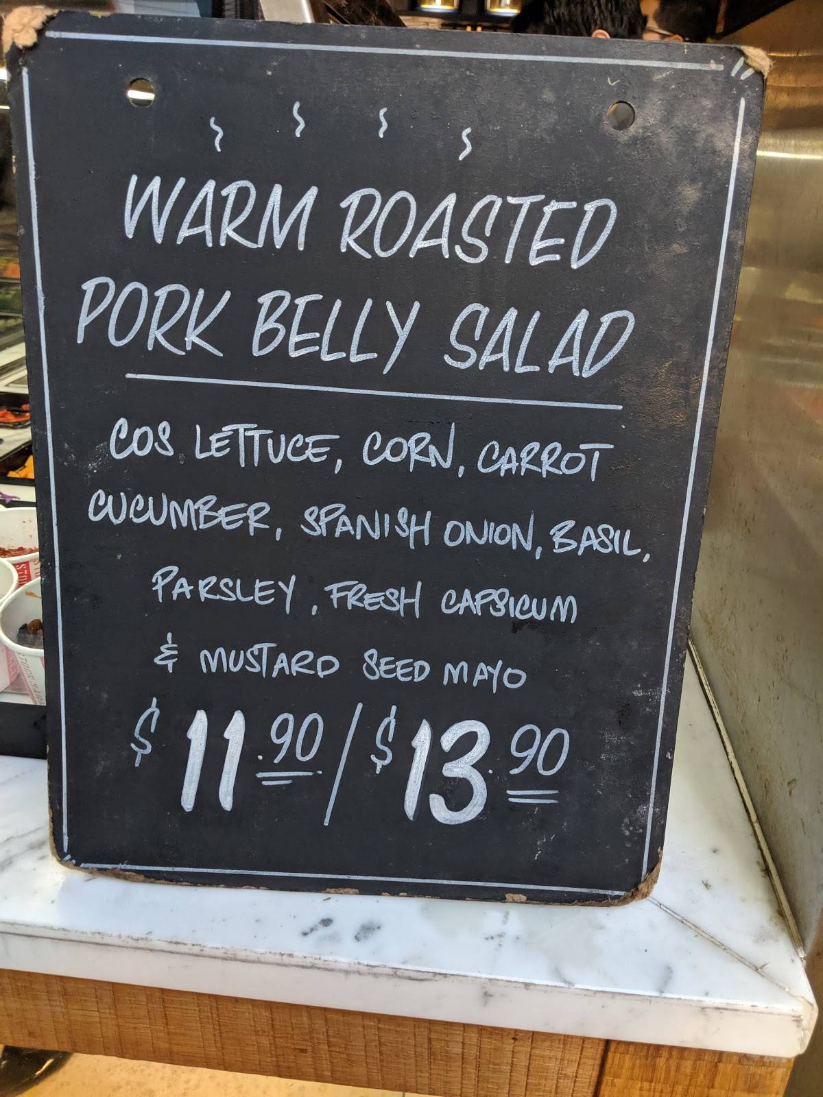 Menu at Stock Market Kitchen restaurant, Sydney, 7/161 Castlereagh St