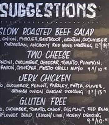 Menu at Stock Market Kitchen restaurant, Sydney, 7/161 Castlereagh St