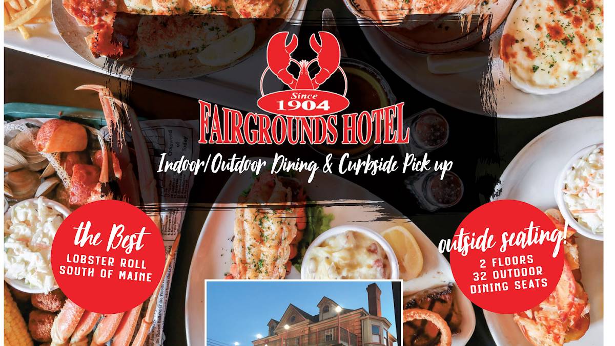 Menu at The Fairgrounds Hotel restaurant, Allentown