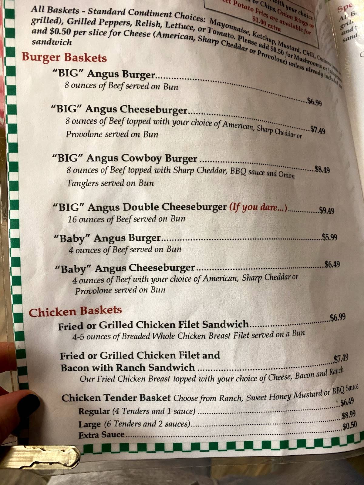 Menu at The Farmer's Kitchen restaurant, Bunn