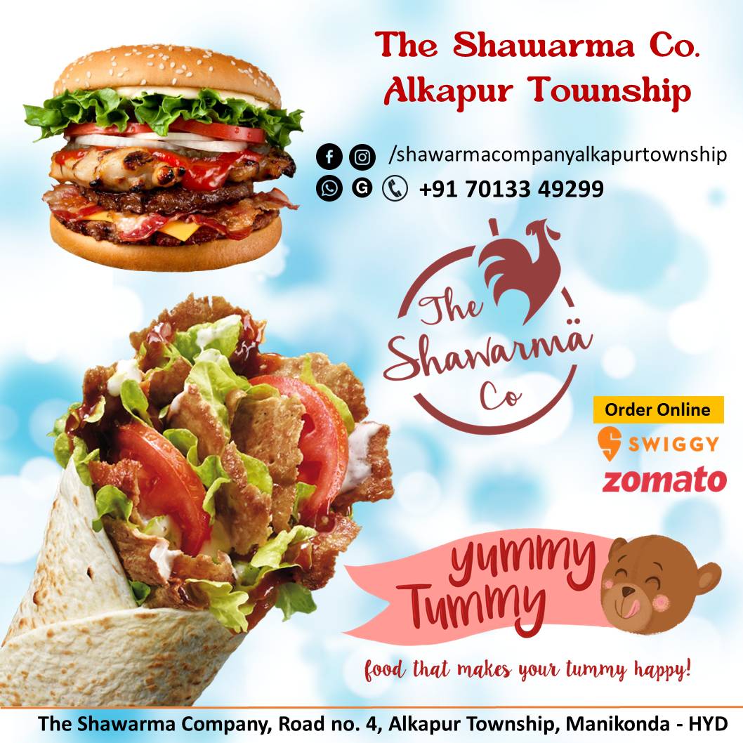 Menu at The Shawarma Company, Hyderabad, Plot No.4