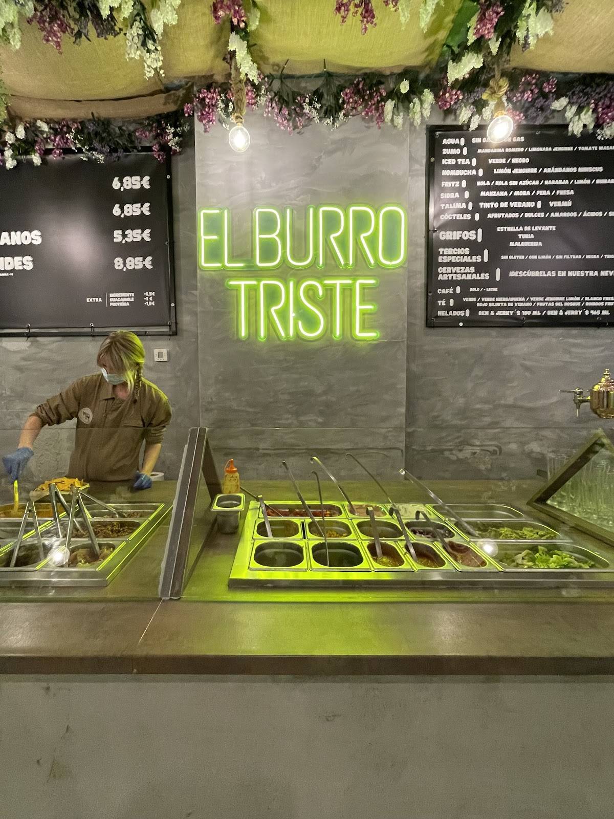 Carta de Restaurante El Burro Triste, Almería