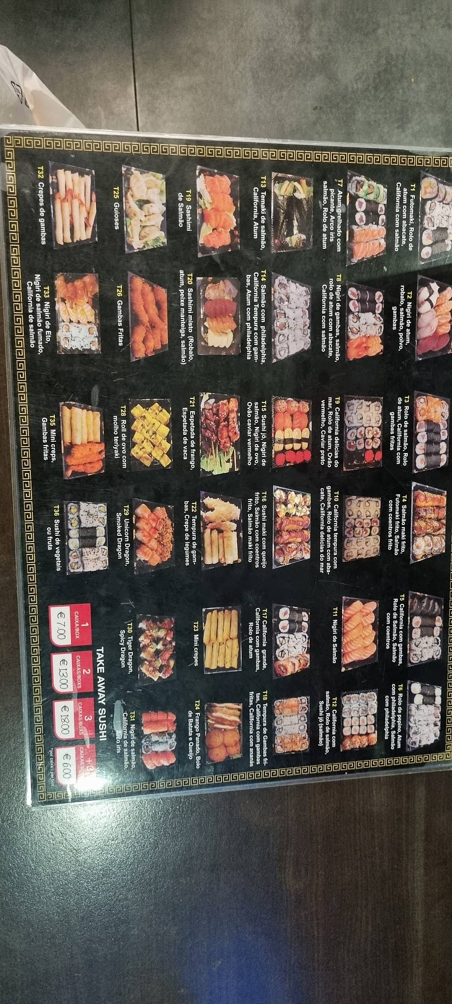 Menu em Restaurante Japonês - ASIA TOKYO RESTAURANT, Portimão, av.tomas ...