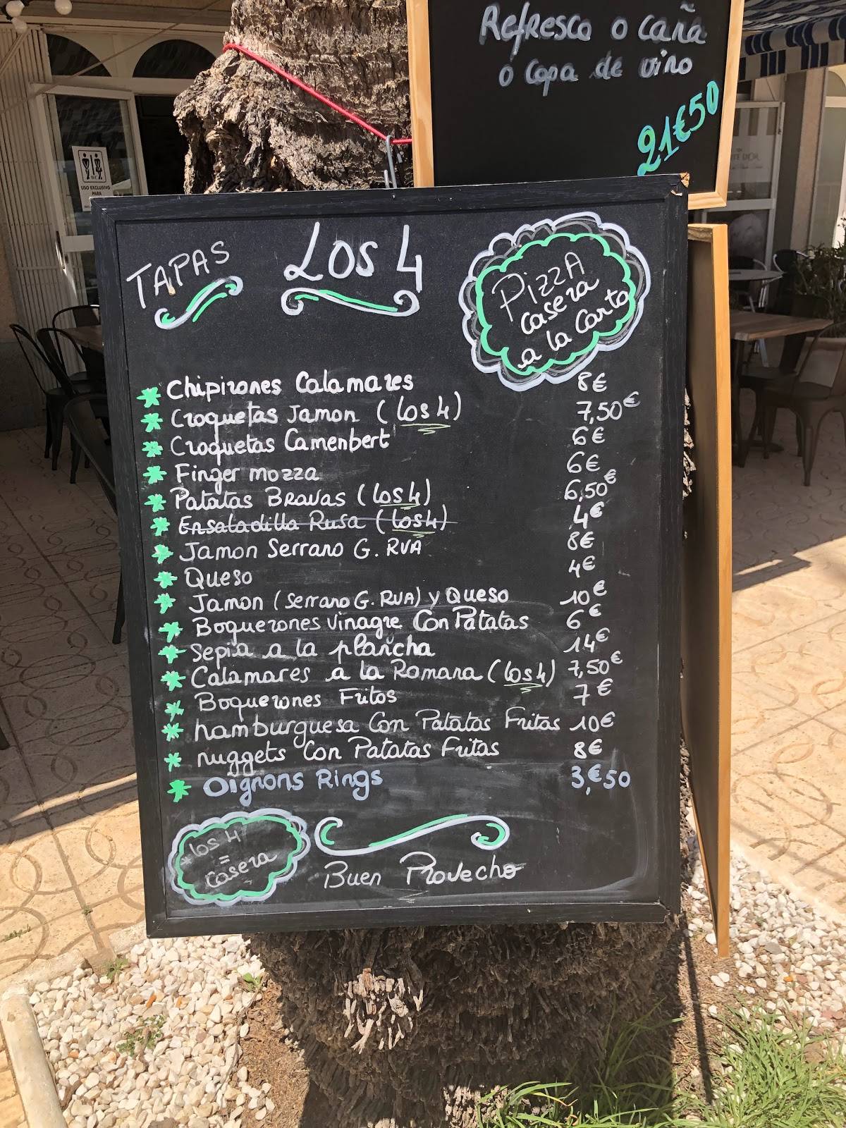 Menu at Restaurante LOS 4, El Campello