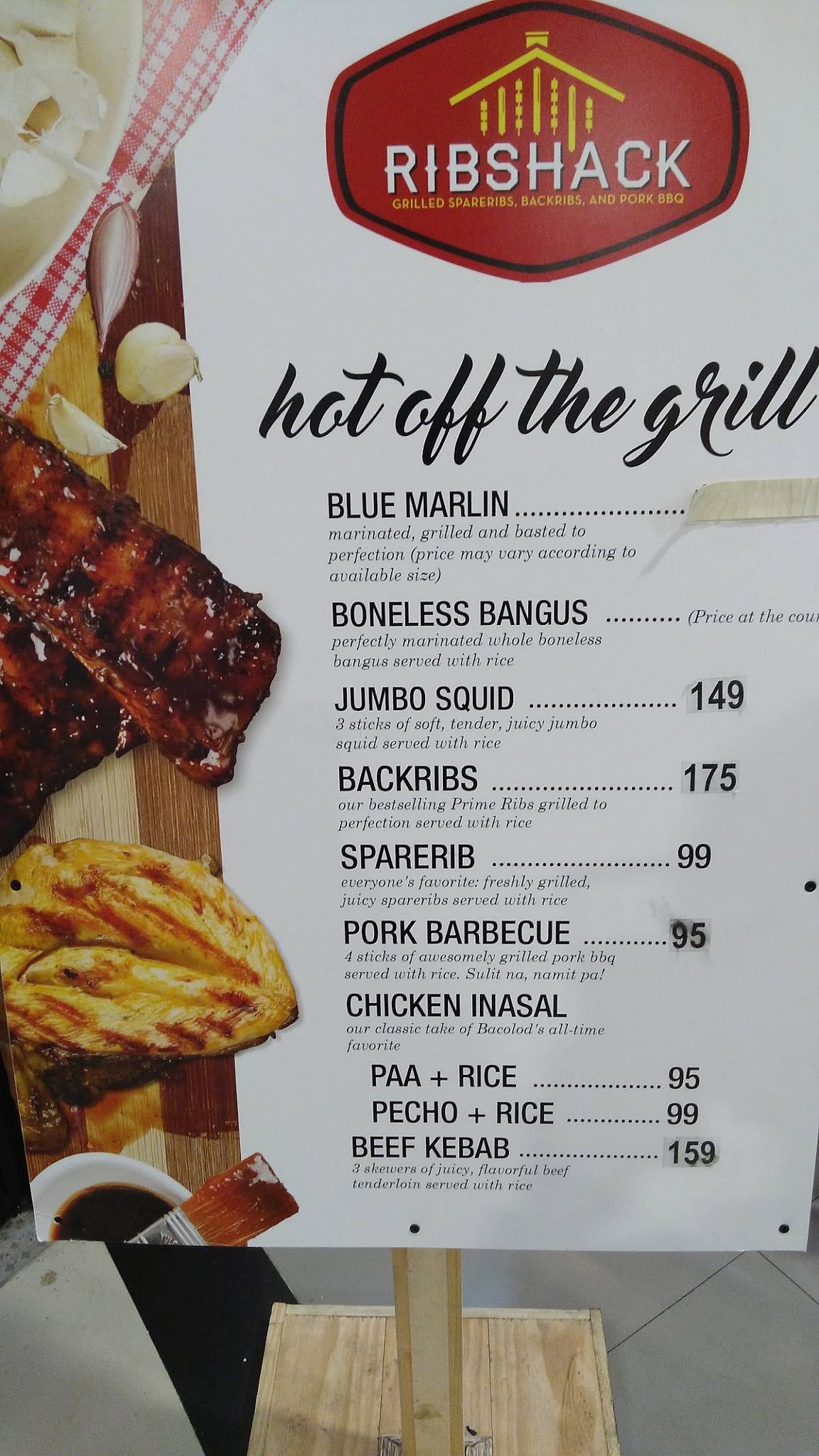 Menu at Ribshack - SM City Iloilo restaurant, Iloilo City, SM City