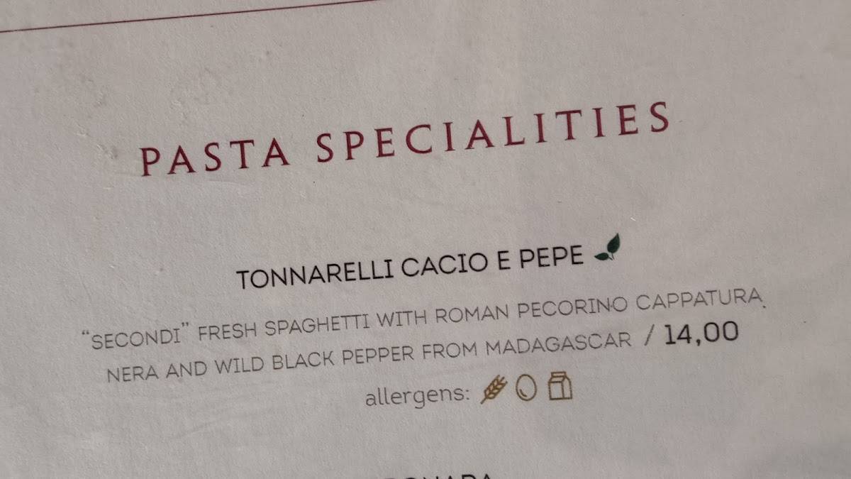 Menu at Ristorante Il Falchetto, Rome