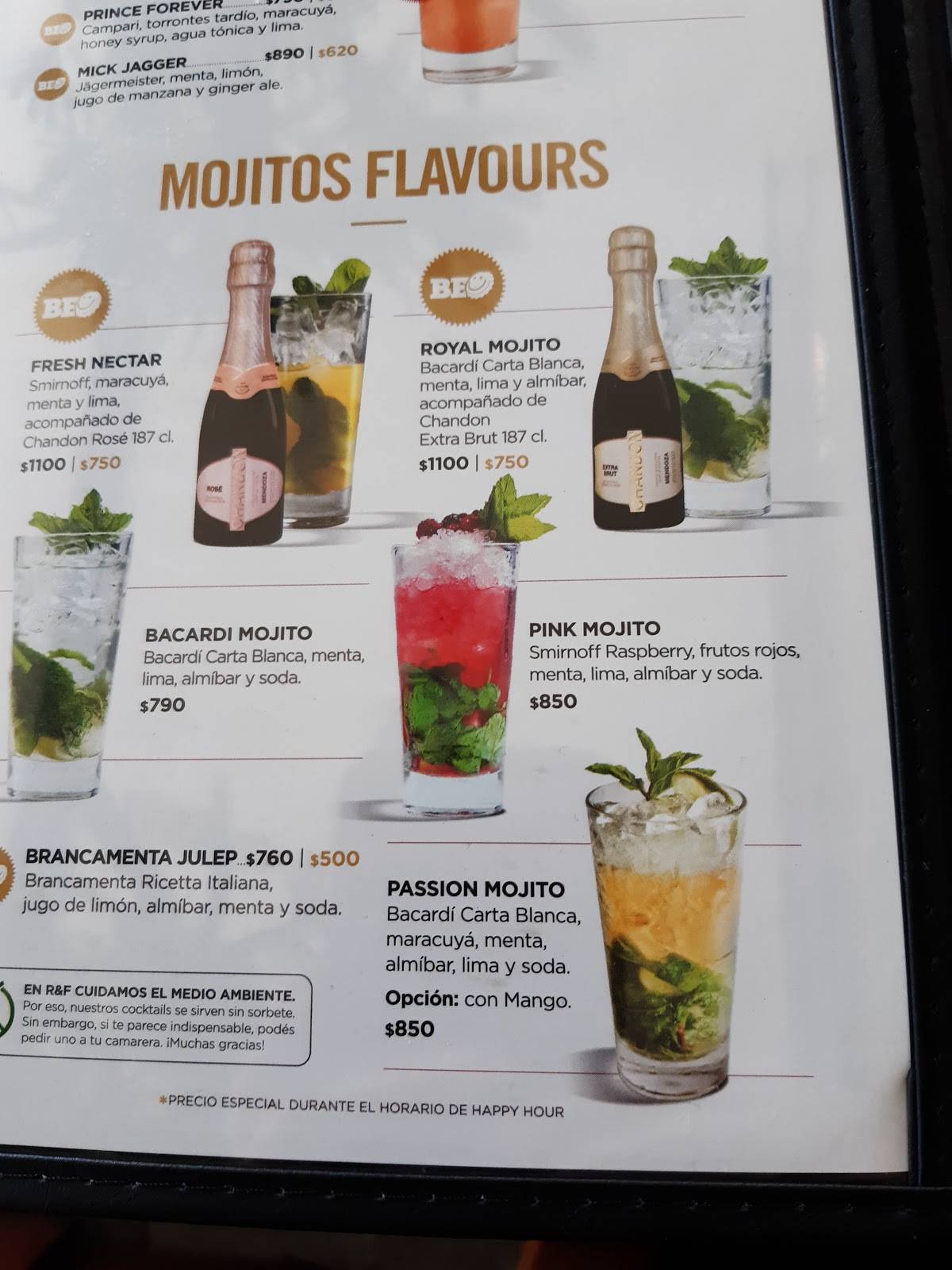 Menu at Rock&Feller's Alto Rosario restaurant, Rosario, S2013DJK