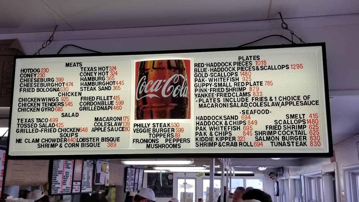 Menu at Rudy's Lakeside Drive-In restaurant, Oswego, 78 Co Rte 89