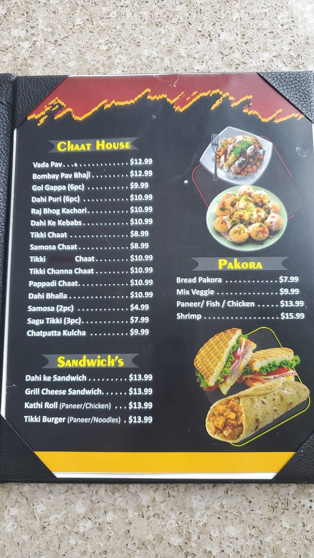 Menu at Samosa House Indian Cuisine - Fine Dining, Sweets, Catering ...