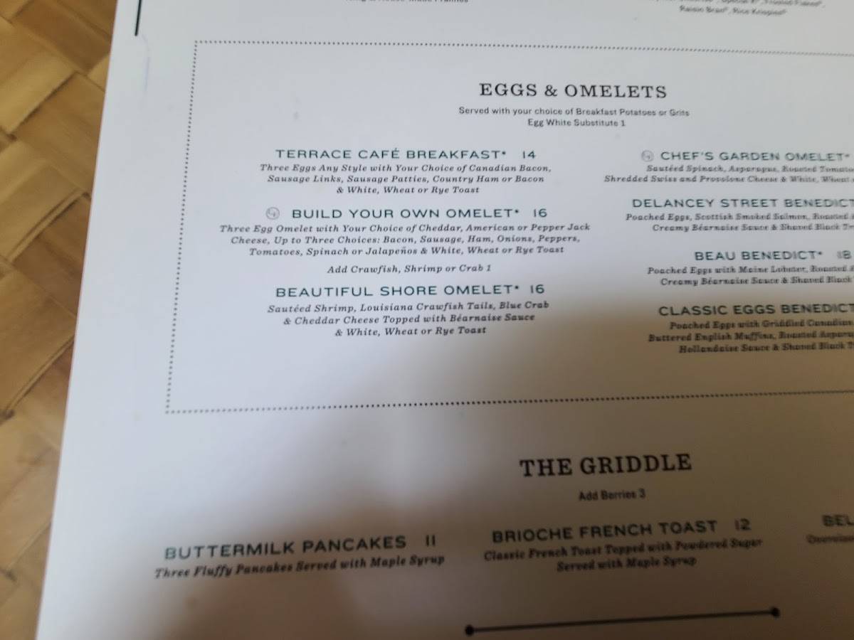 Menu at Salt & Ivy, A Coastal Kitchen restaurant, Biloxi, Beau Rivage ...