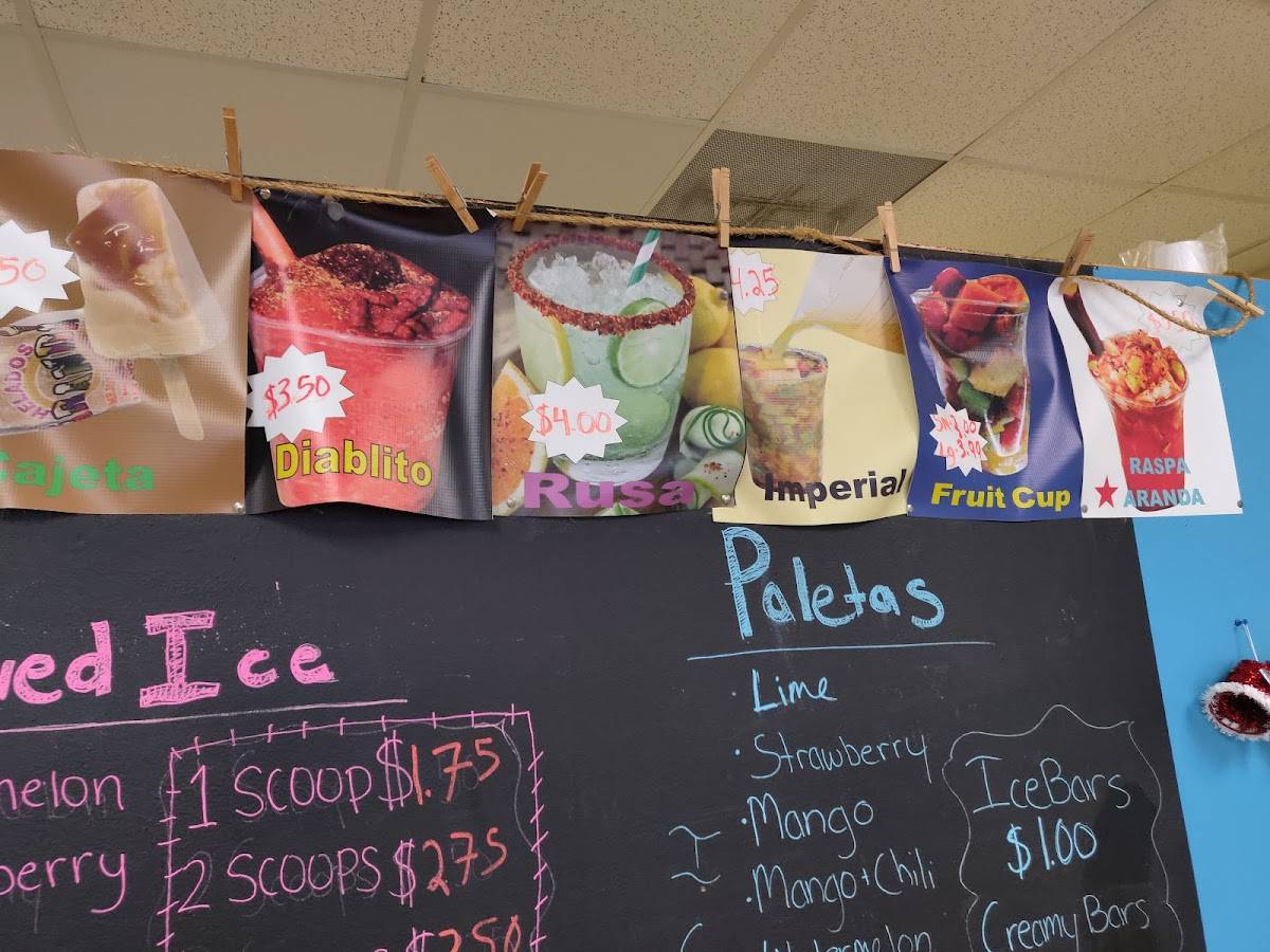 Carta del restaurante Helados Aranda, San Antonio, Nacogdoches Rd