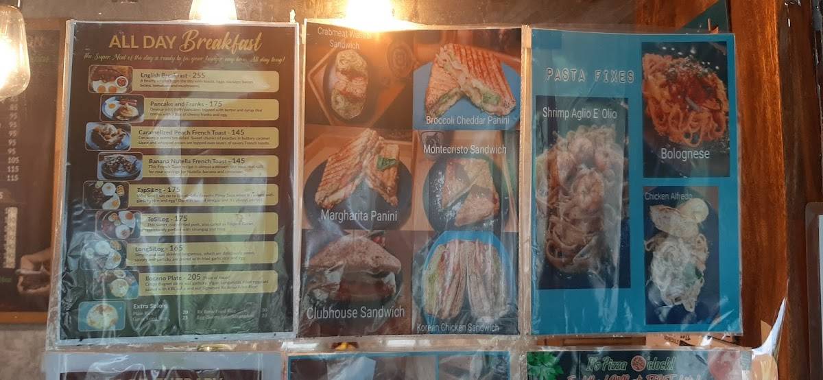 Menu at Rx Brew Cafe, Santa Catalina
