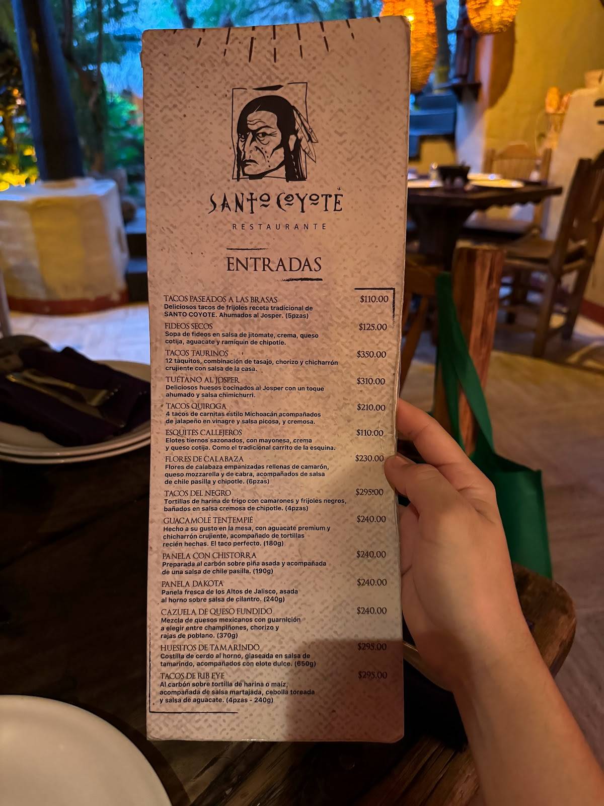 Carta del restaurante Santo Coyote, Guadalajara, C. Miguel Lerdo del ...