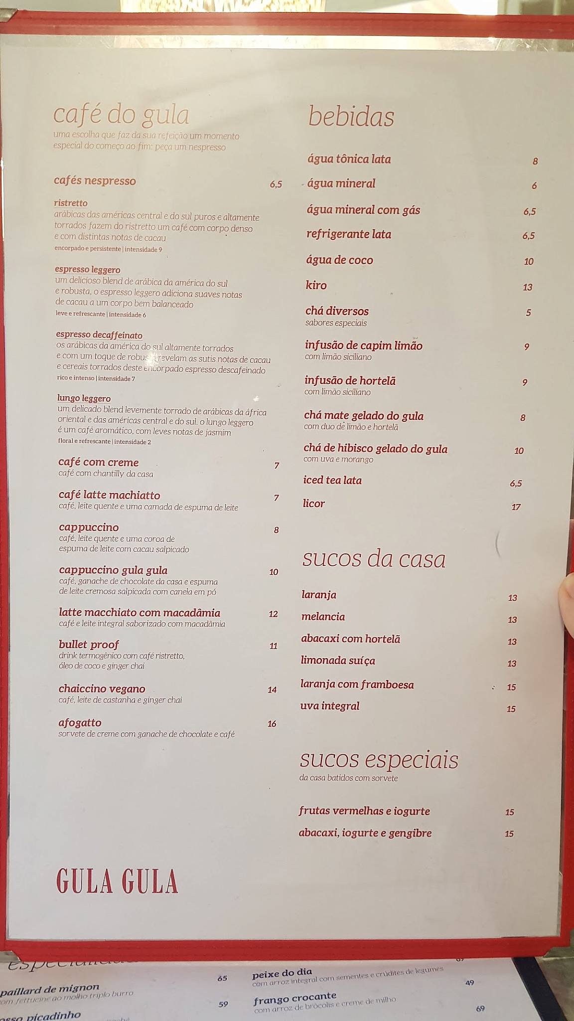 Menu em Gula Gula Restaurante, São Paulo