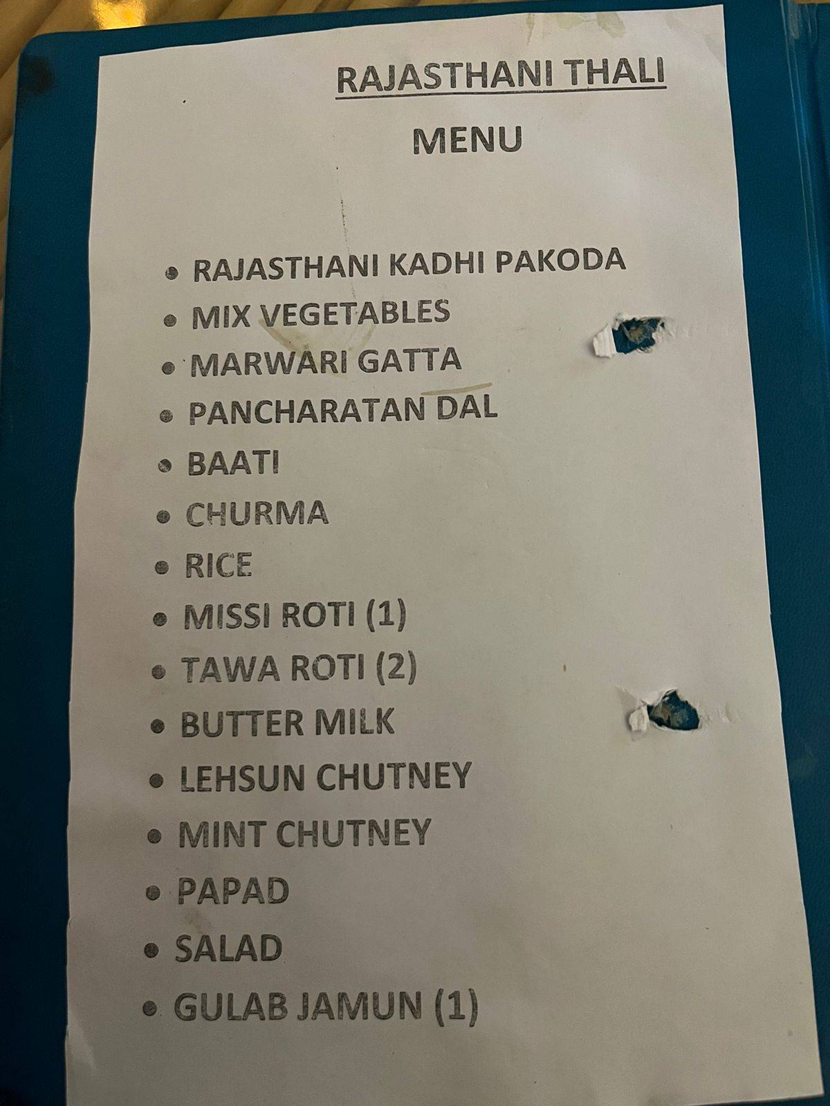 Menu at Sarpanch Bagh - A Modern Village Restaurant, Noida