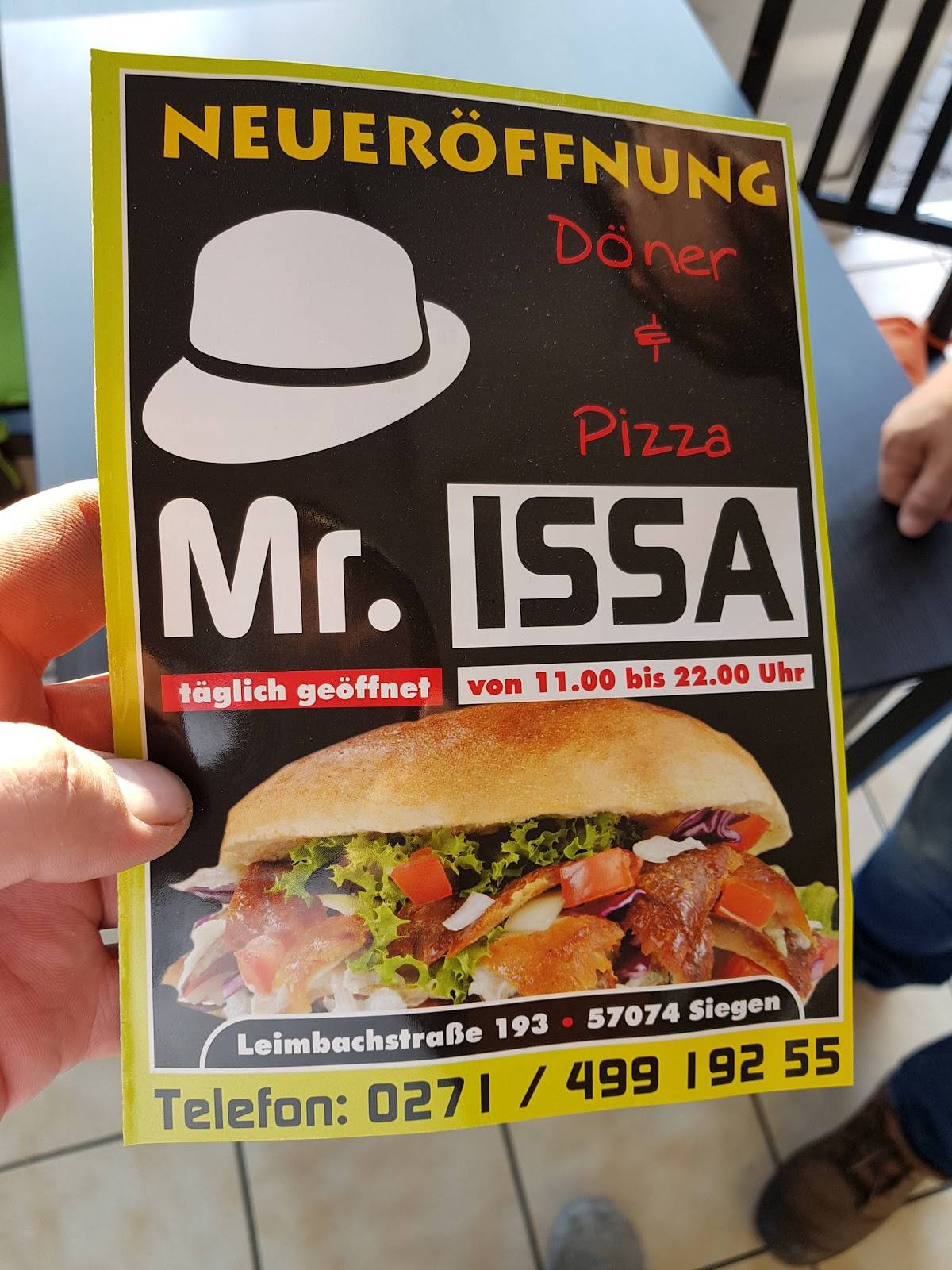 Speisekarte von Mr. Issa Döner & Pizza, Siegen