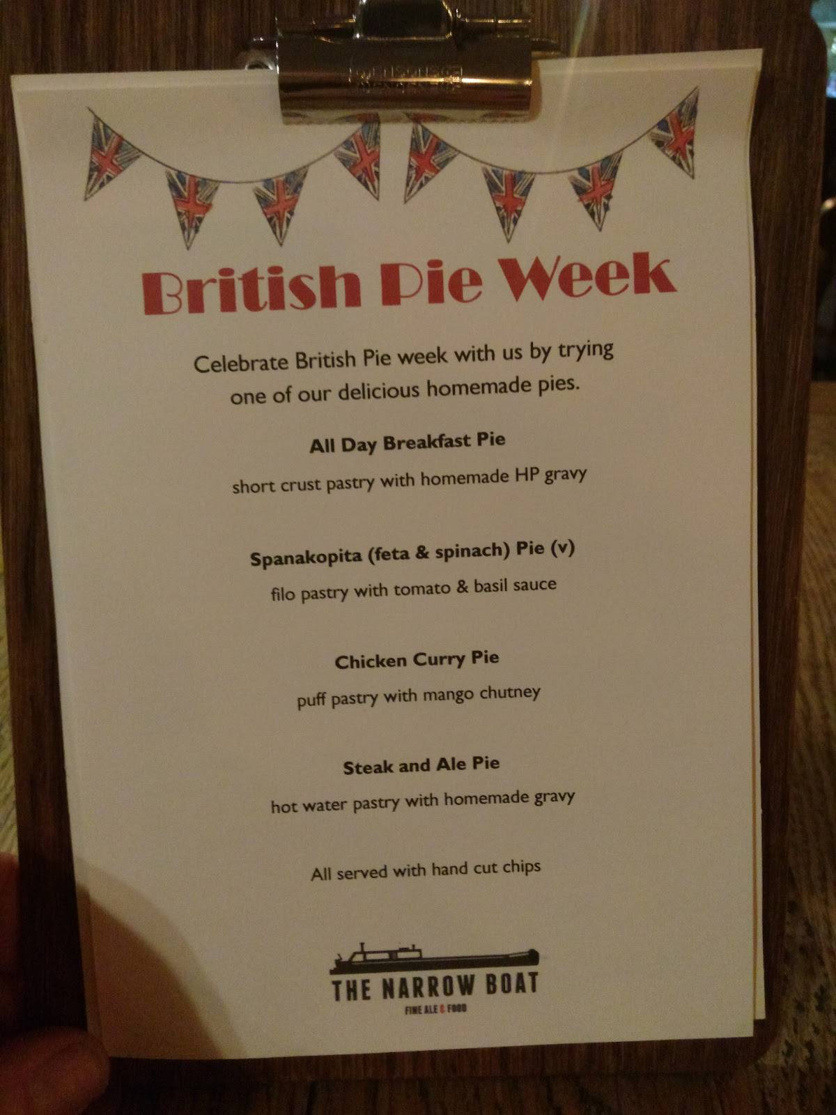 Menu at The Narrow Boat pub & bar, Skipton