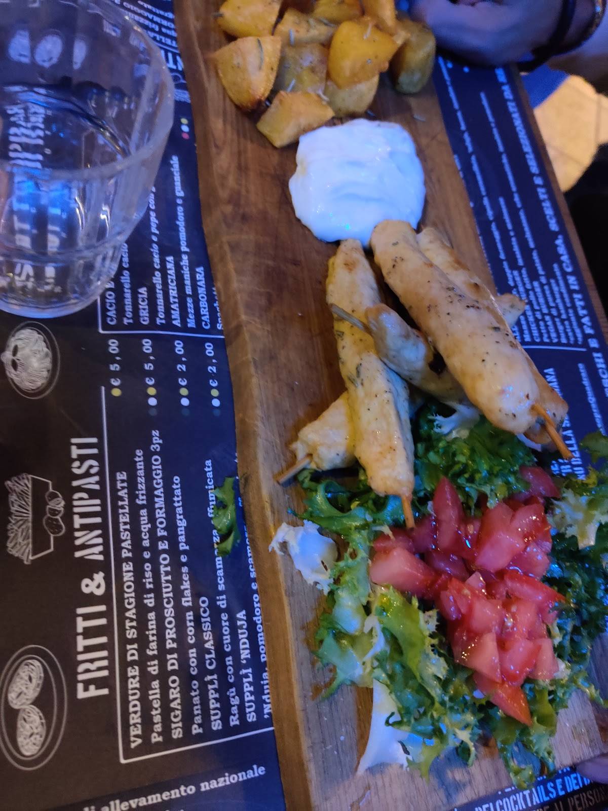 Menu da Sottosopra pub & bar, Roma, Largo Spartaco