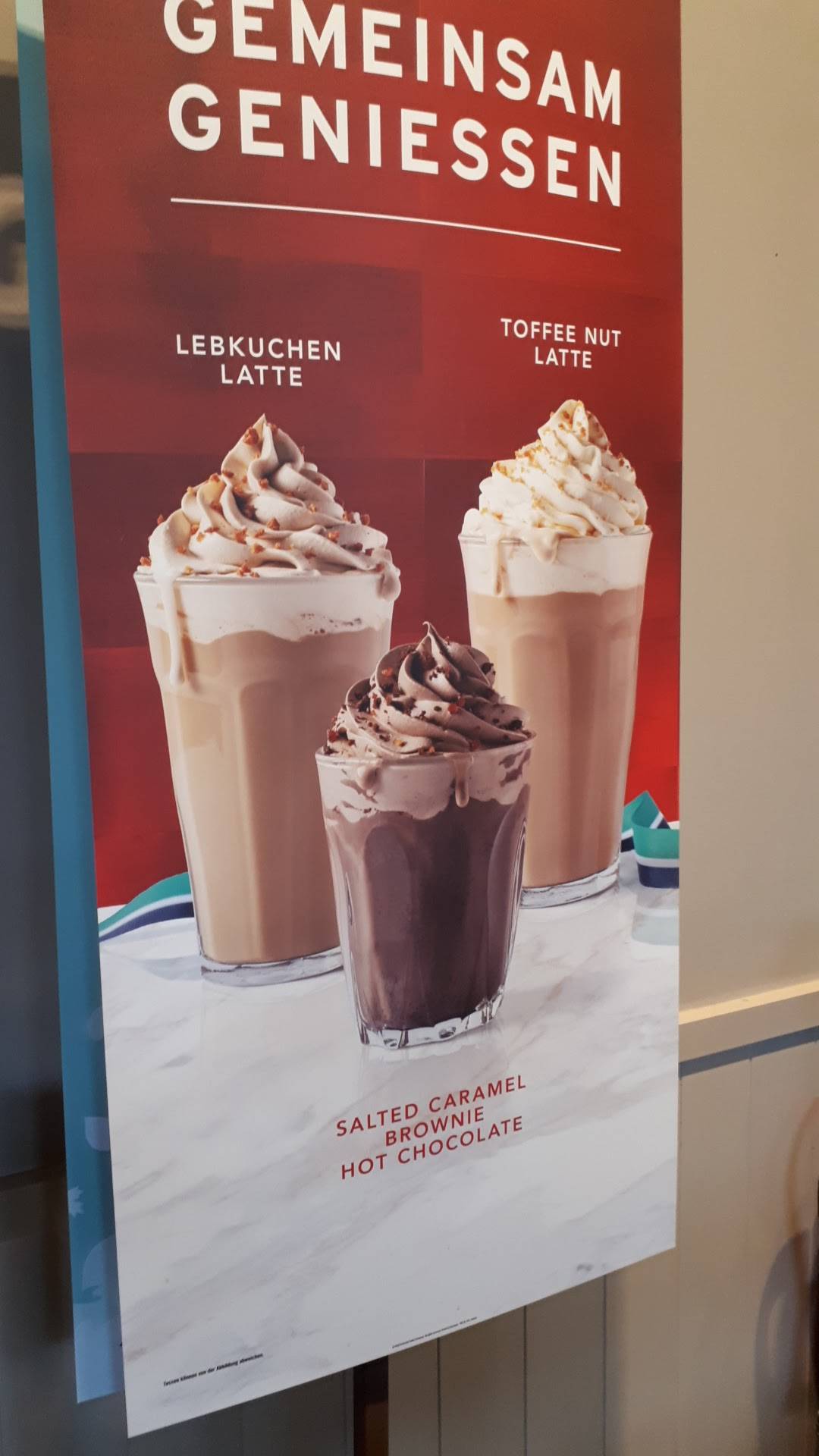Speisekarte von Starbucks cafe, München, Odeonspl. 15-16