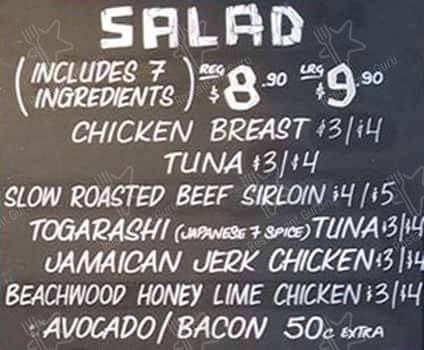 Menu at Stock Market Kitchen restaurant, Sydney, 7/161 Castlereagh St