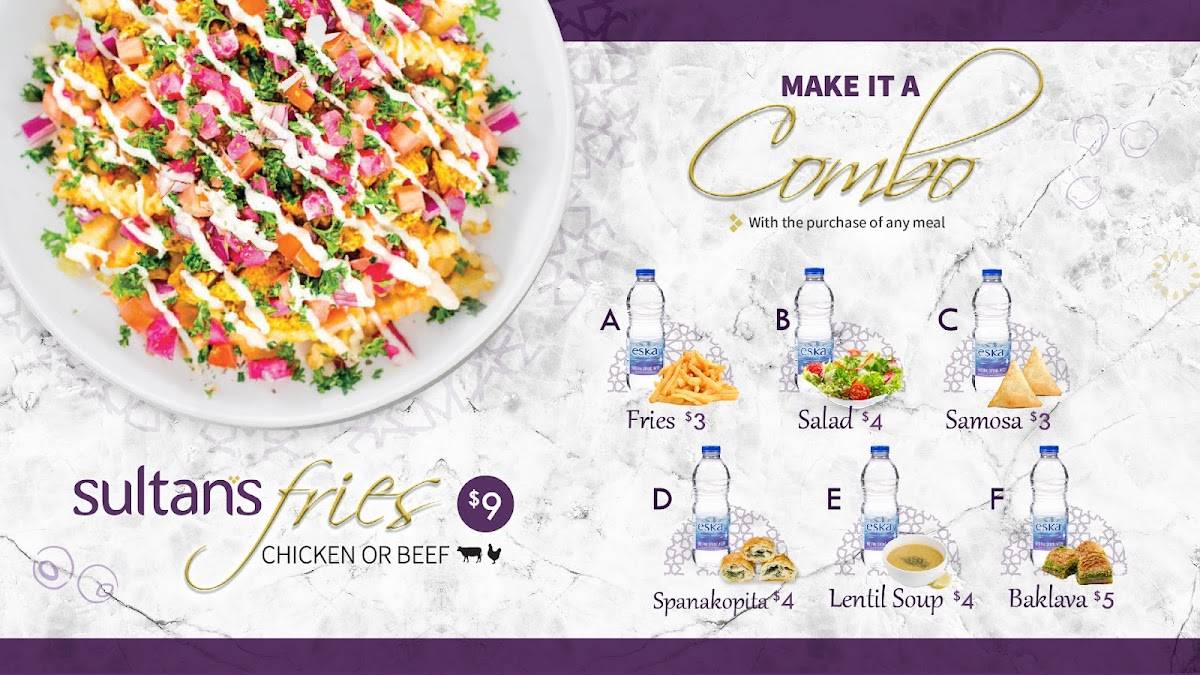 Carta del restaurante Sultan's Mediterranean Grill - The Eatery (Royal ...