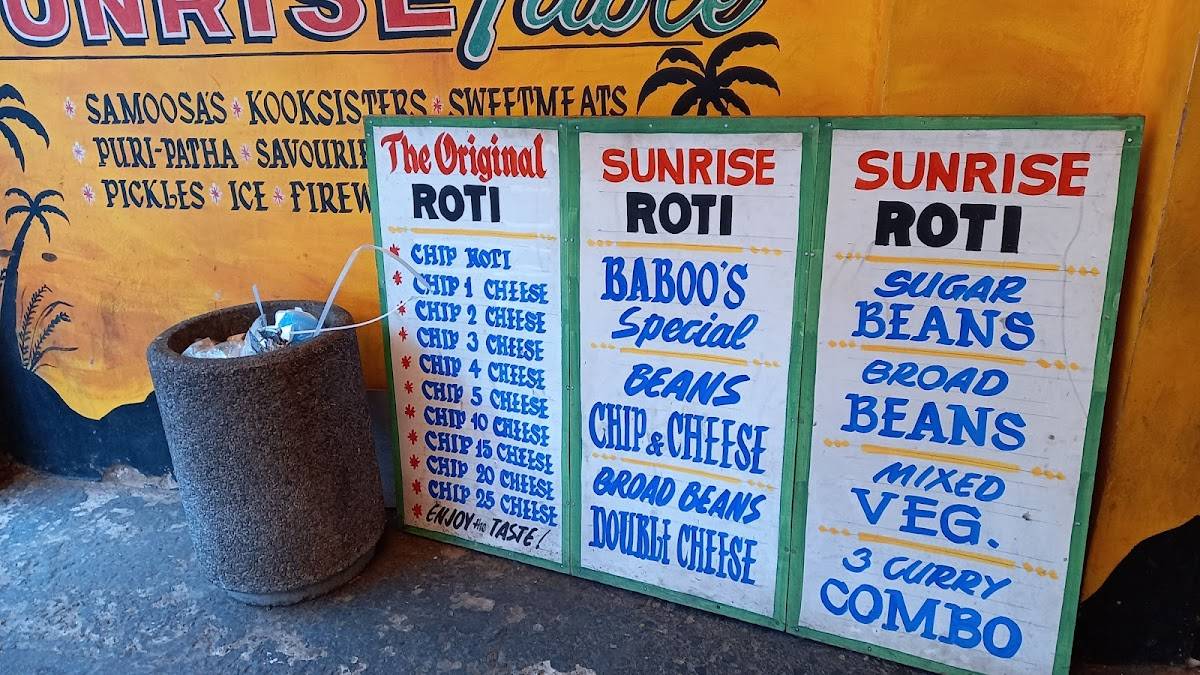 Menu at Sunrise Chip N Ranch, Overport, Durban restaurant, Durban, 93 ...