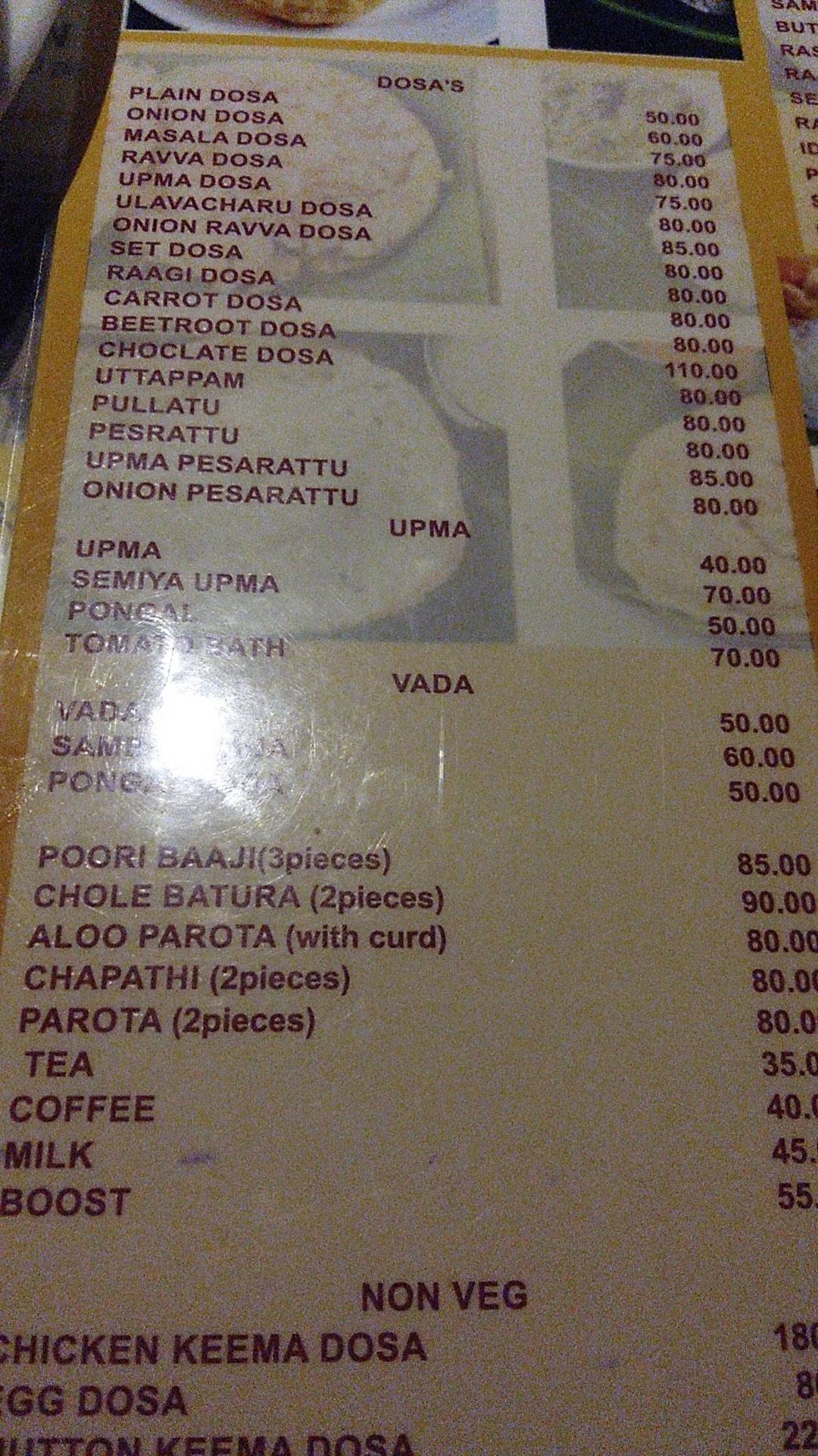 Menu at Sweet Magic, Rai Durg, 5-76/4/60 &17