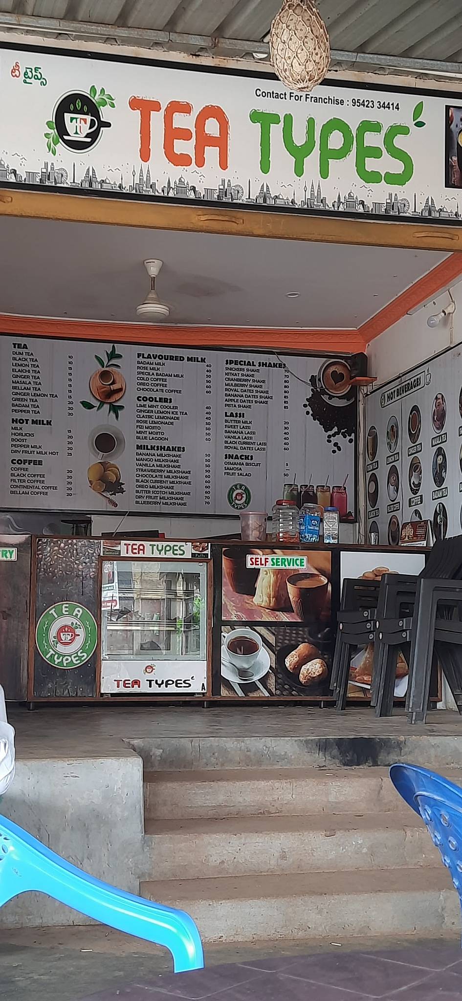 Menu at TEA TYPES, Nuzividu