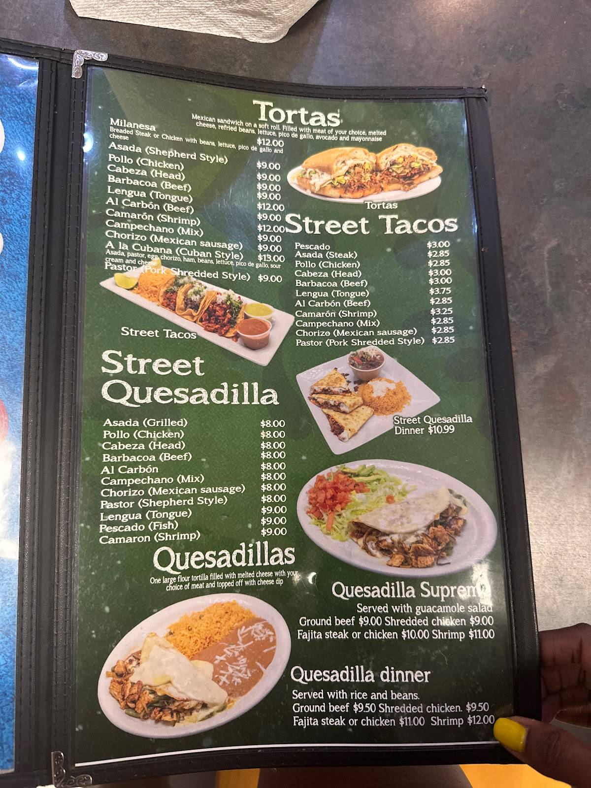 Menu at Tacos Don Tacho #2 restaurant, Homewood