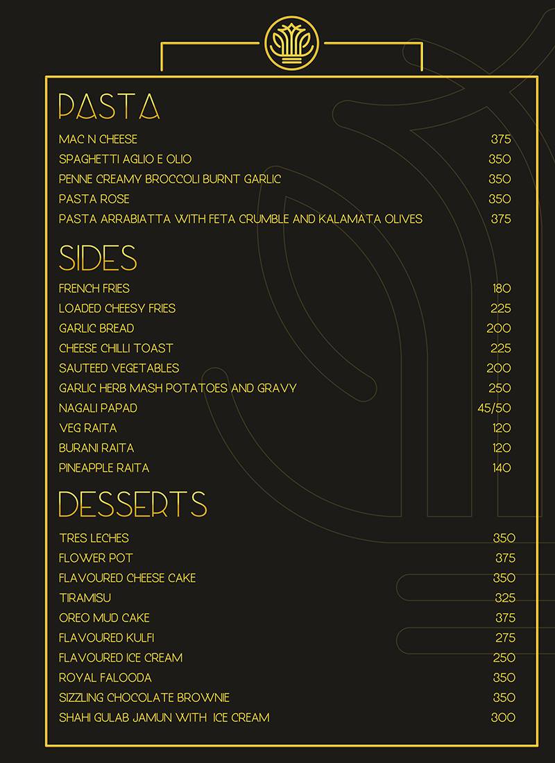 Menu at Tamara Banquet & Restaurant, Nashik