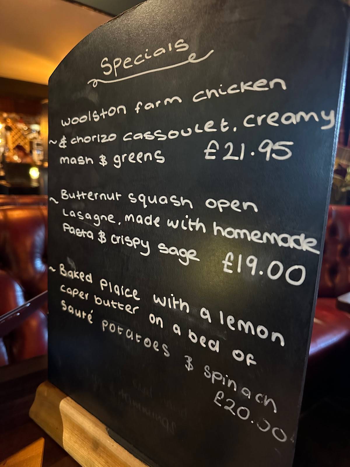 Menu at The Ancient Briton pub & bar, Pen-y-cae