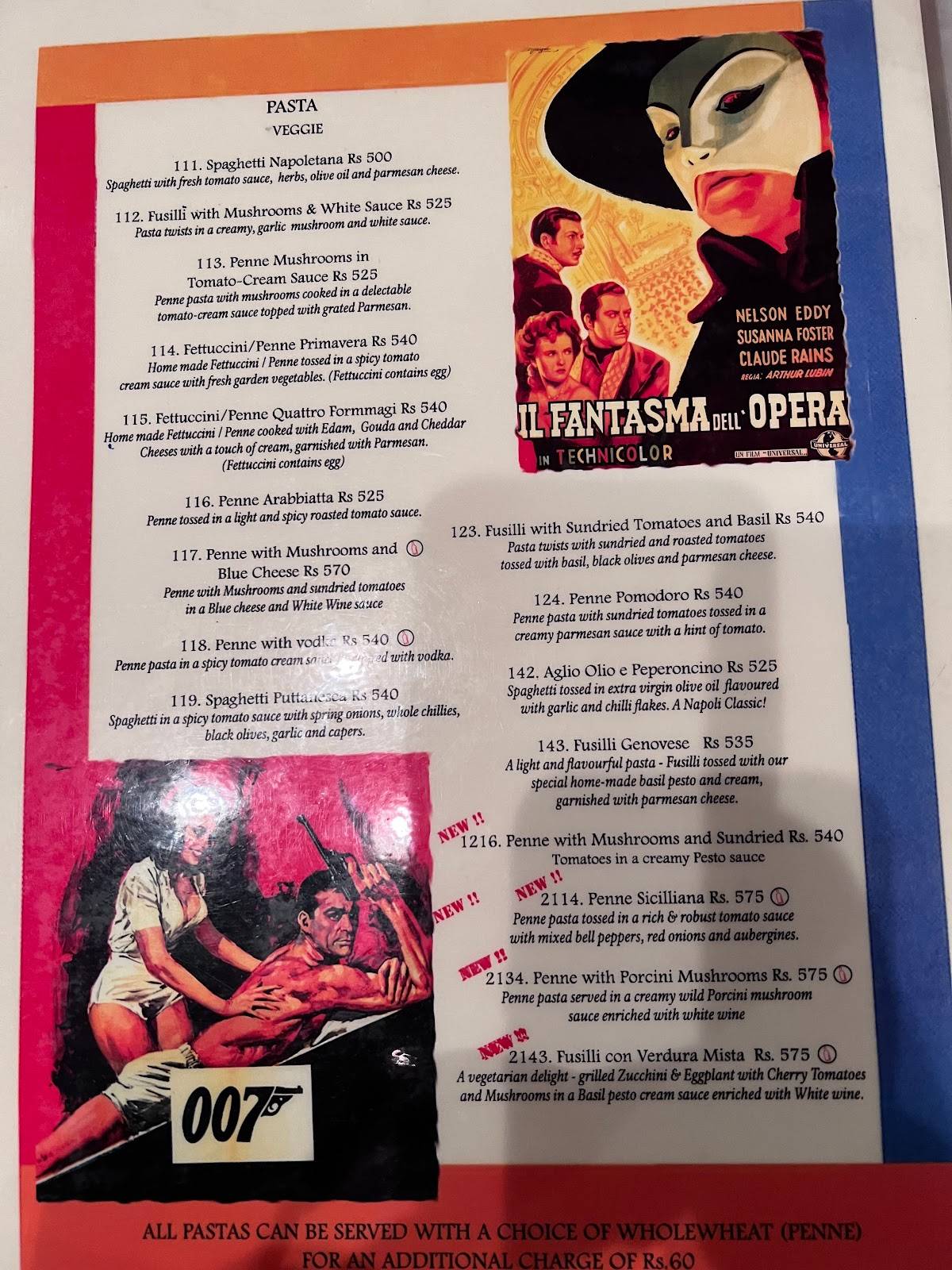 Menu at The Big Chill, Noida, 3RD
