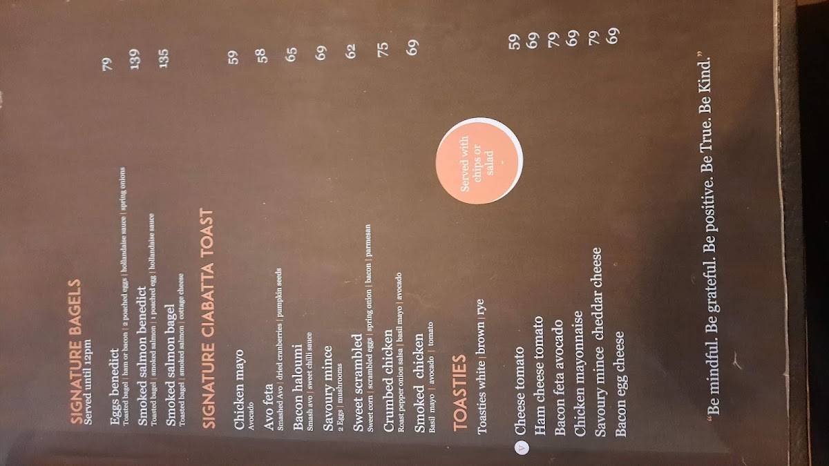 Menu at @ The Bistro Rynfield BBQ, Benoni