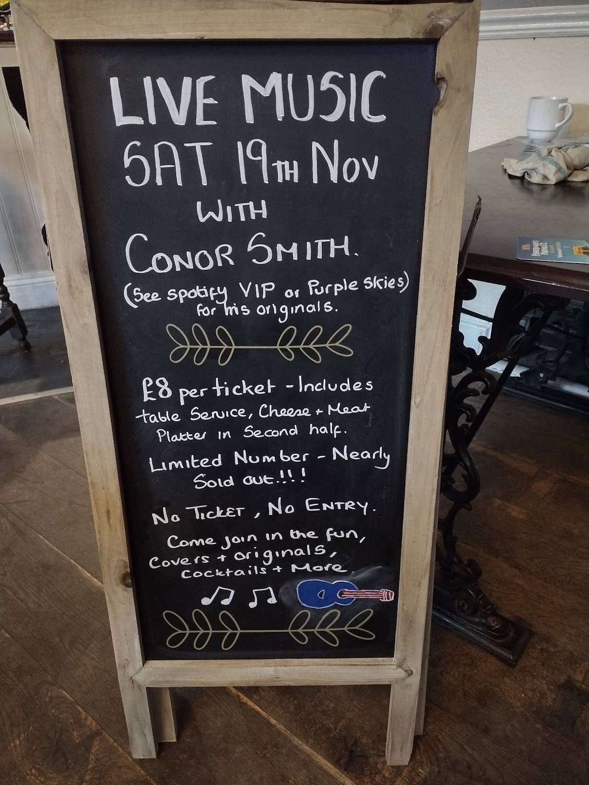 Menu at The Castle Inn pub & bar, Axminster