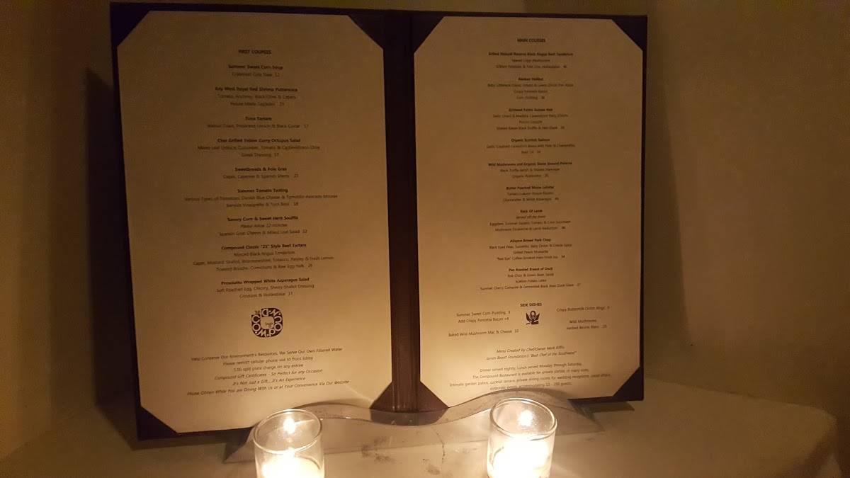 Menu at The Compound pub & bar, Santa Fe
